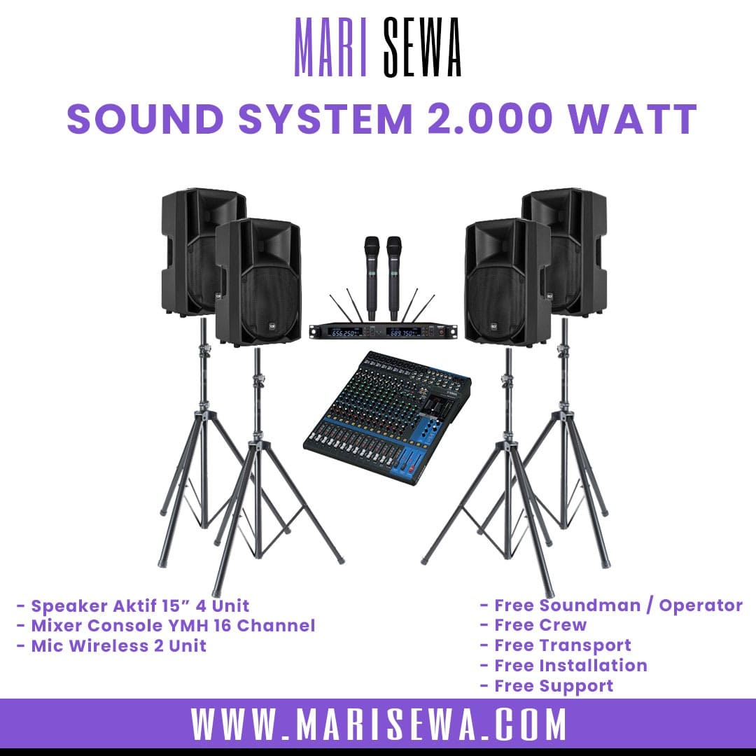 ️SEWA SOUND SYSTEM 2.000 WATT HARGA MURAH TERBAIK - Mari Sewa
