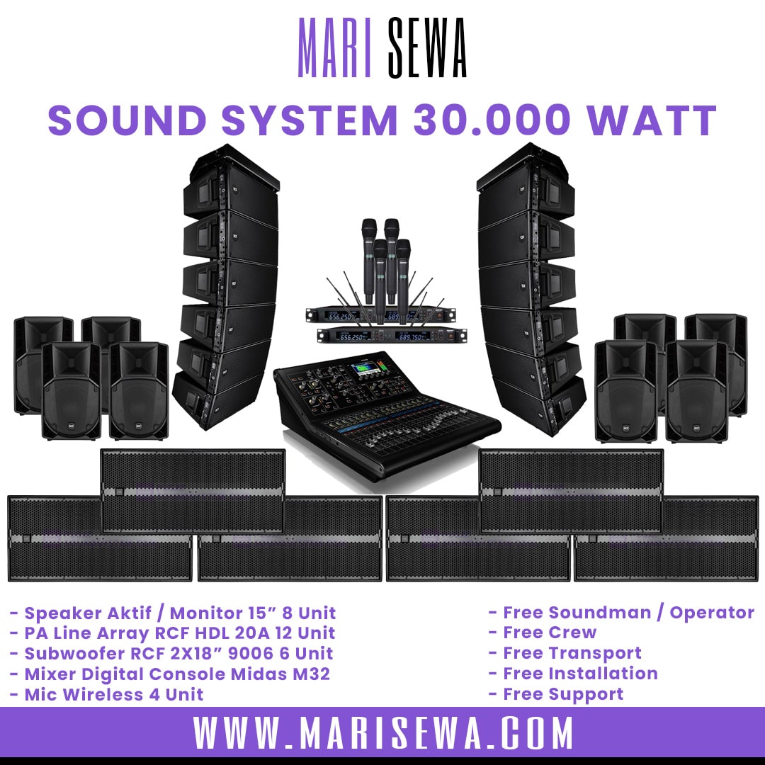 ️SEWA SOUND SYSTEM 30.000 WATT HARGA MURAH VENDOR RENTAL TERDEKAT ...